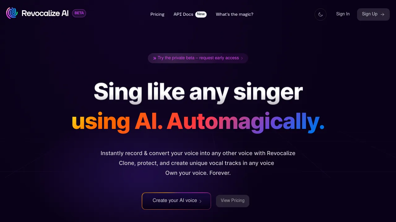 Revocalize AI - BestofAI
